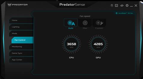 Predator Sense Temperature Control Is Missing The Most Basic Function Acer Community