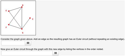 solved consider the graph given above add an edge so the resulting