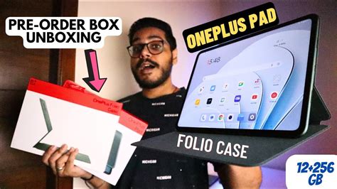 OnePlus Pad (12+256GB) Pre-Order Box Unboxing with OnePlus Folio Case😍 ...