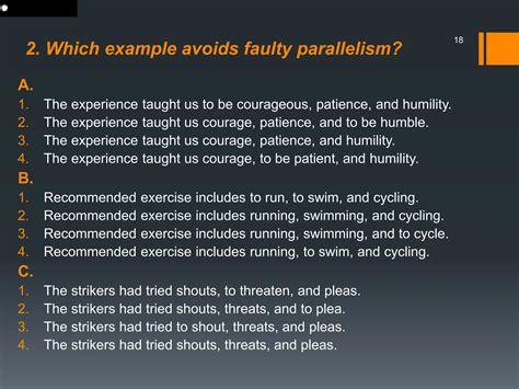 Parallelism In English Grammer Important Pptx Ppt