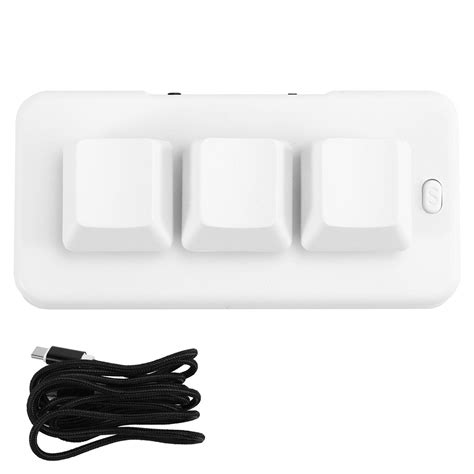 Teclado Mecánico Mini Programable Mk321u Con Macros 3 Modos Y Teclado