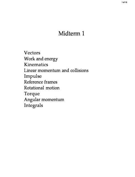 Intensive Introductory Physics PHYS Midterm Cheatsheets StudyLast