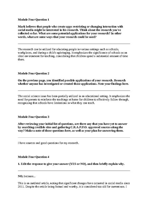 Scs 200 Module Four Short Responses Module Four Question 1 Mark Believes That People Who