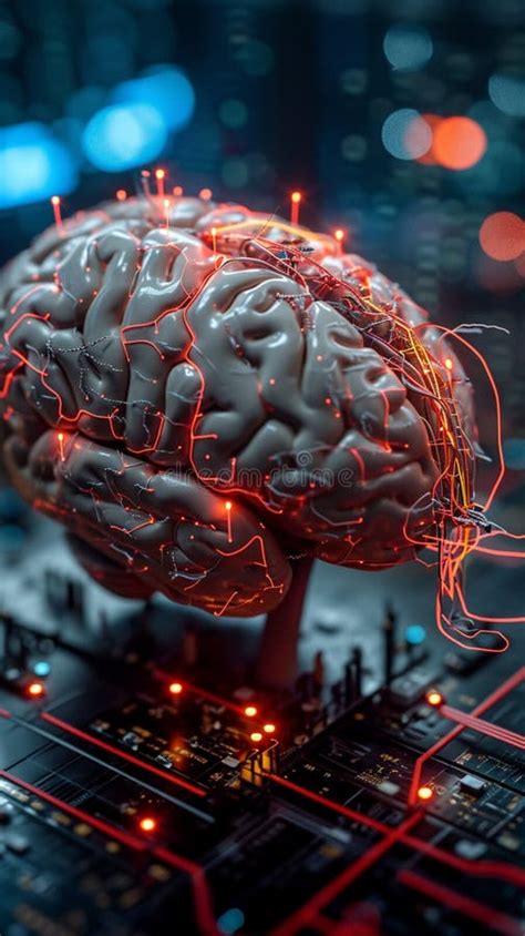 Tech Synergy Human Brain Linked Seamlessly With A Computer Interface