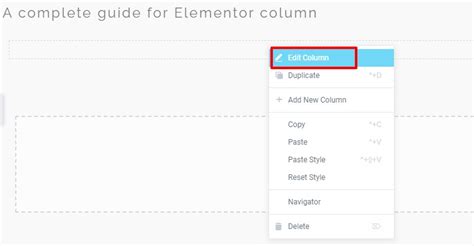 A Complete Guide For Elementor Column Themeoo Professional