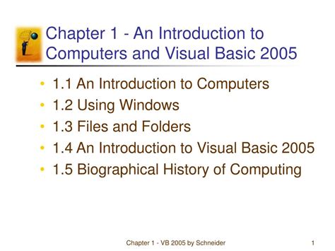 Ppt Chapter An Introduction To Computers And Visual Basic Powerpoint Presentation