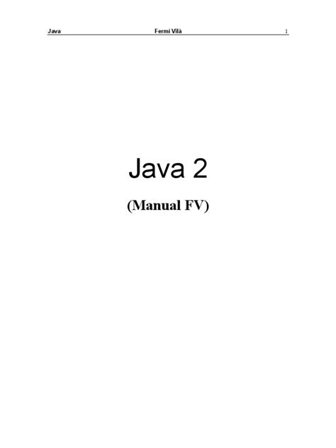 Manual Práctico De Java 2 Pdf