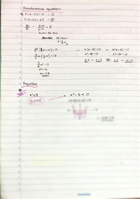 Solution Cambridge As Level Pure Mathematics 1 Concept Short Notes Quadratics Coordinate