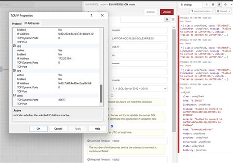 Node Red Can T Connect Sql Server General Node RED Forum