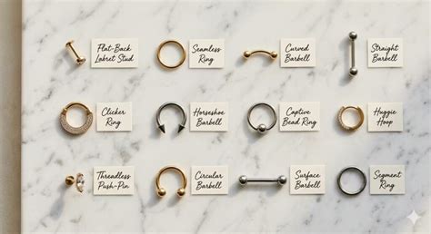 Types Of Piercing Jewelry Styles Pierce Now