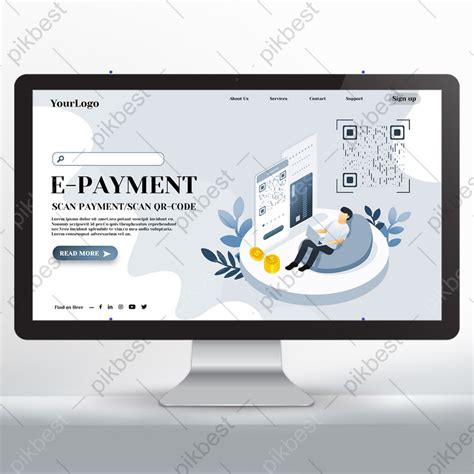 QR Code Online Payment Webpage PSD Free Download Pikbest