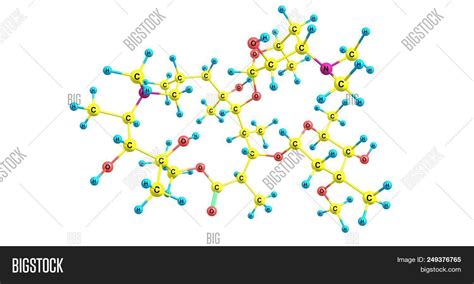 Azithromycin Molecular Image And Photo Free Trial Bigstock