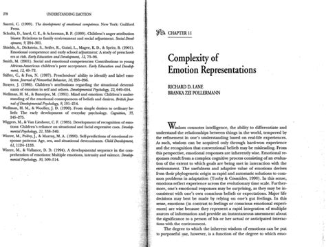 Pdf Complexity Of Emotion Representations
