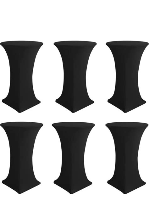 Black Spandex Cocktail Table Covers Casas Party Rentals Llc Ceres Ca