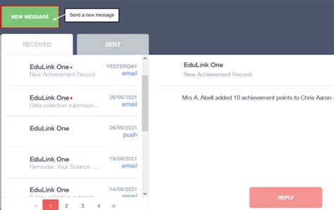 How Do I Send Messages In Edulink One Edulink One Knowledge Hub Overnet Data Support