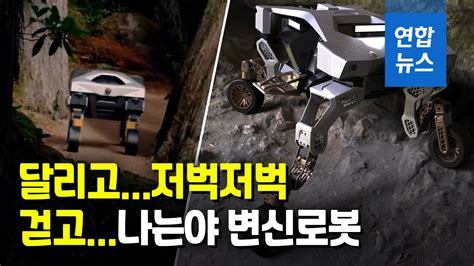 네 바퀴로 달리고 걷고 현대차 변신 로봇 타이거 공개 연합뉴스 Yonhapnews Youtube