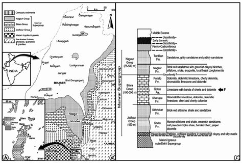 A Generalized Geological Map Of The Marwar Supergroup Showing Position