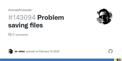 Problem Saving Files Issue Microsoft Vscode GitHub