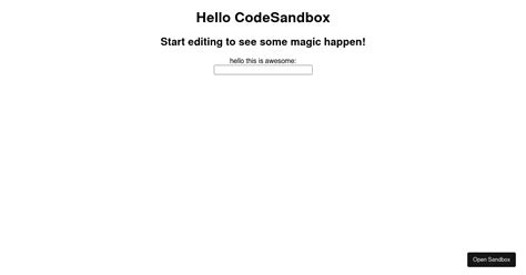 React Webcomponent Test Forked Codesandbox React Webcomponent Test Forked Codesandbox