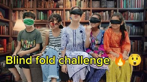 Blindfold Challenge 😲🎯 || Hide and seek game 🎮 || Three Siblings - YouTube