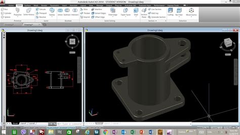 AutoCAD D Mechanical Modeling Exercise YouTube