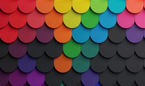 Rainbow Pattern Premium Ai Generated Image