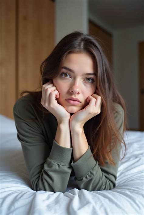 A Candid Photo Of A Polish Brunette Woman Seen From About 3 Meters