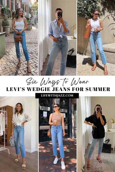 6 Ways To Wear The Levis Wedgie Jeans For The Summer Life With Jazz