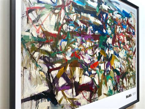 Joan Mitchell Estate Rare Lithograph Print Framed Modernist Poster
