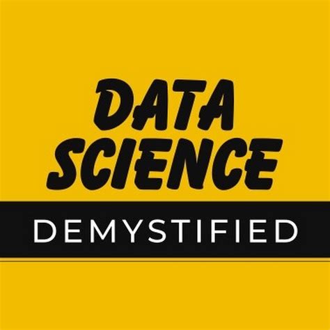Data Science Demystified Youtube