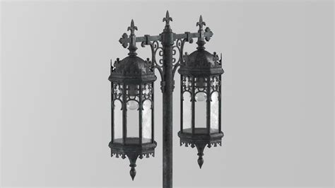 골동품 램프 포스트 3d 모델 18 3ds Unknown Fbx Max Obj Free3d