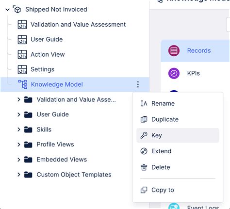 setting the knowledge model key variable for the case centric shipped