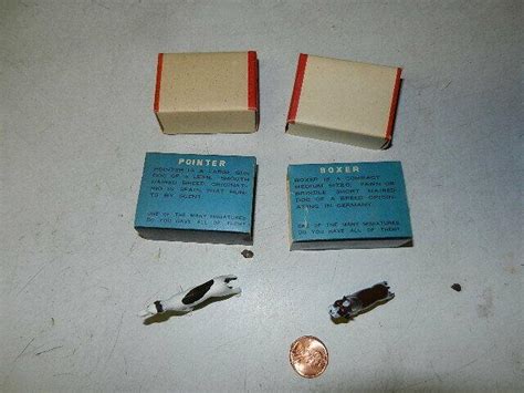 Linemar Marx Elegant Miniatures Boxed 25 Pointer 27 Boxer 2013041728