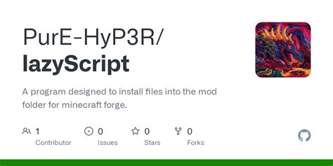 Github Pure Hyp R Lazyscript A Program Designed To Install Files Into The Mod Folder For