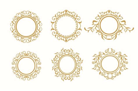 Premium Vector Circular Leaves Ornament Template Design