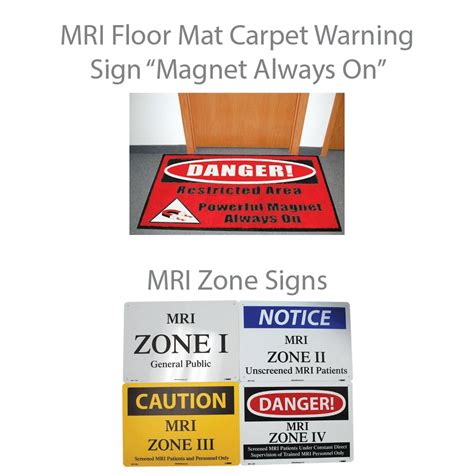 mri safety signs package signage