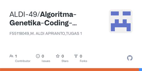 Github Aldi 49algoritma Genetika Coding Matlab F55118049m Aldi Apriantotugas 1