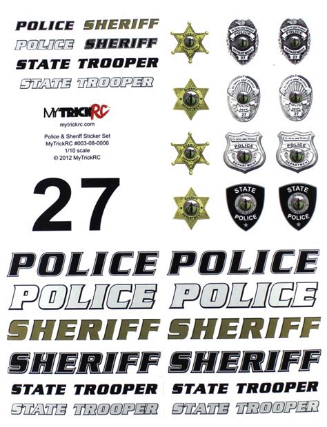Toy Police Car Stickers At Winston Blanton Blog