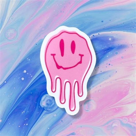 Glitter Smiley Face Decals Etsy