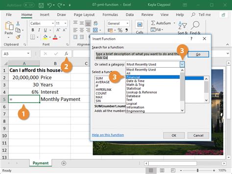 How To Use Pmt Function In Excel Customguide
