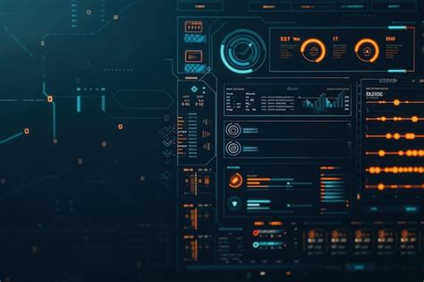 An Advanced Software Interface Displays Realtime Data Metrics Analytics