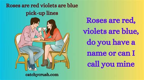 80 Roses Are Red Violets Are Blue Pick Up Lines