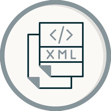 Xml File Vector Icon Vector Art At Vecteezy