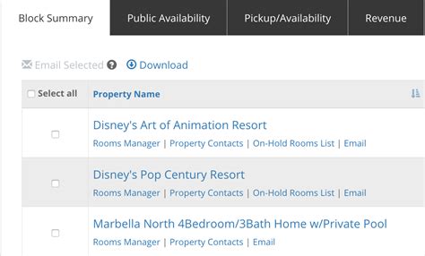 Step 2 Reservationsroom Block Management Groups Support
