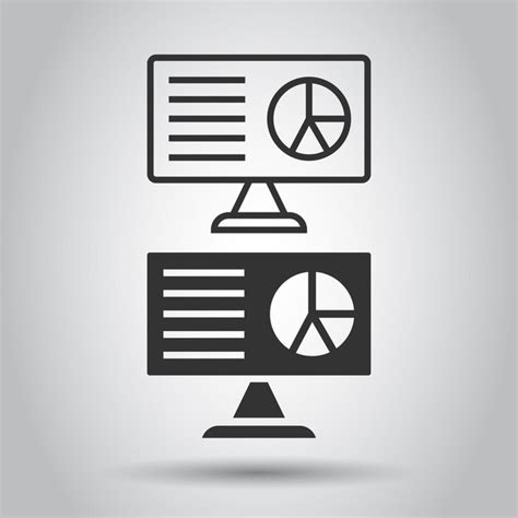 Premium Vector Website Analytics Icon In Flat Style Seo Data Vector Illustration On White