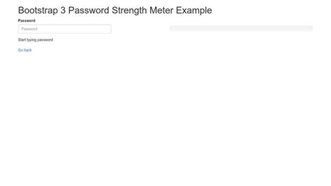 Bootstrap 3 Password Strength Meter Example