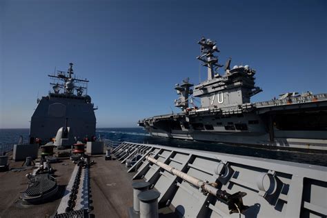 Dvids Images Uss Princeton Replenishment At Sea With Uss Carl