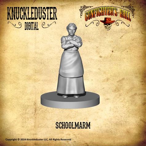 3d Printable School Marm By Knuckleduster Digital
