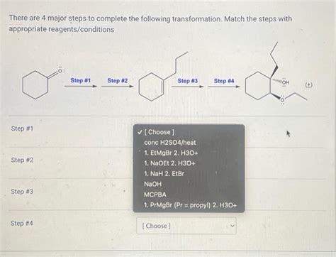 solved there are 4 major steps to complete the following