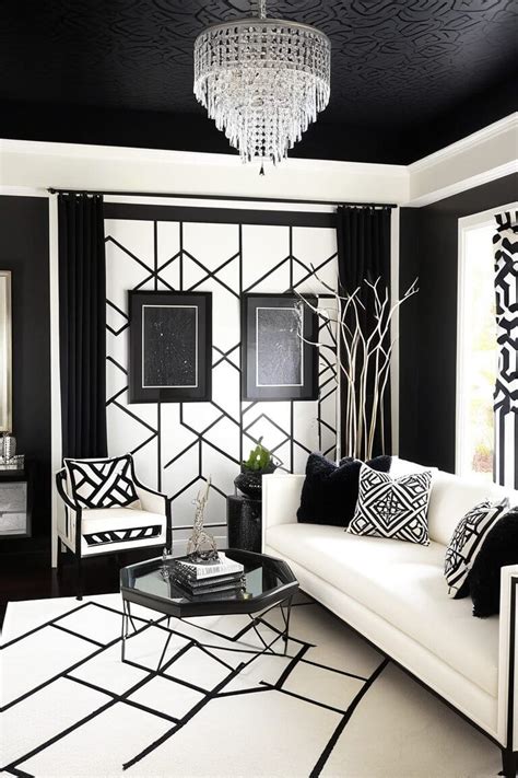 Black And White Wallpaper Designs For Living Room